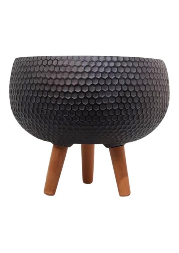 Fiber planter with stand 12 - plantssouq
