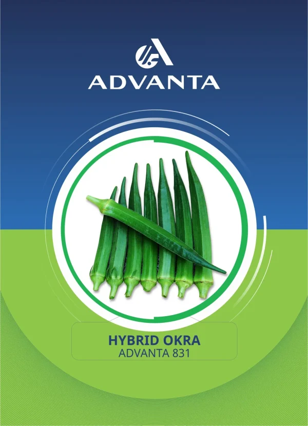 Advanta 831 Hybrid Okra Seeds 10g - Plantssouq