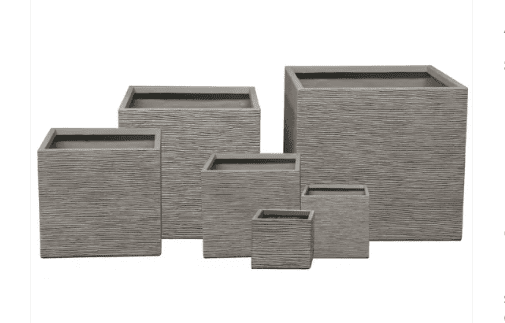 Square Clayfibre Pot FS1 - Plantssouq